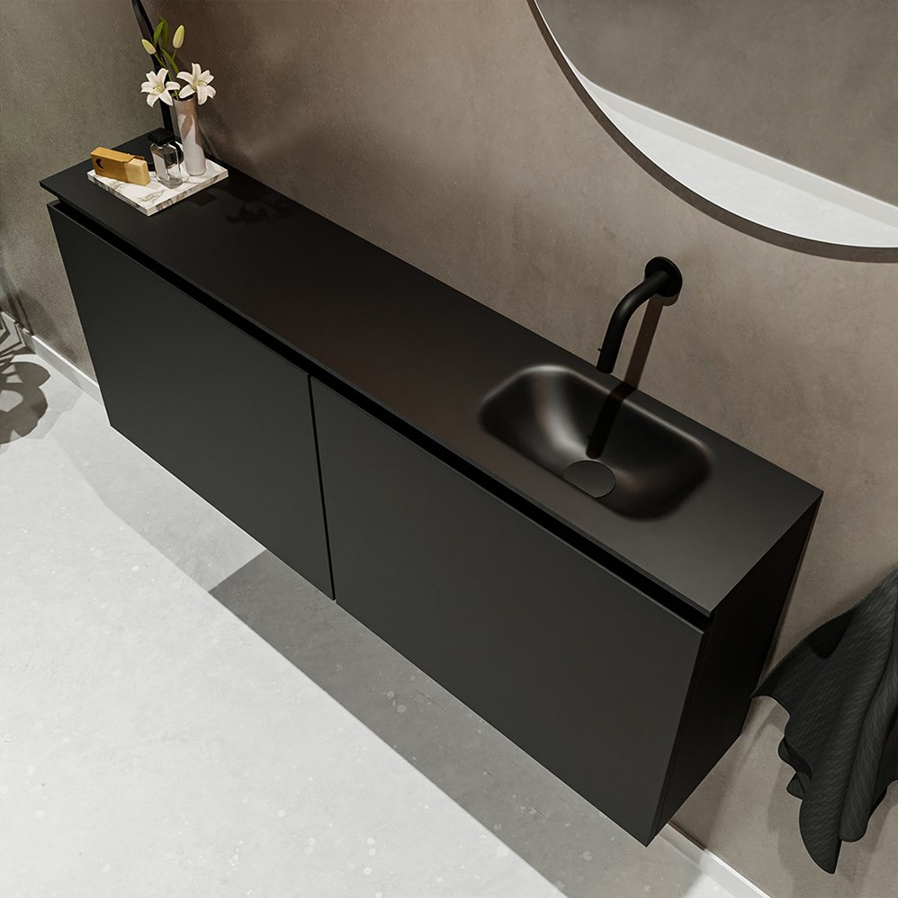 TURE 120cm mueble fondo reducido Urban. EDEN lavabo posición Derecho ...
