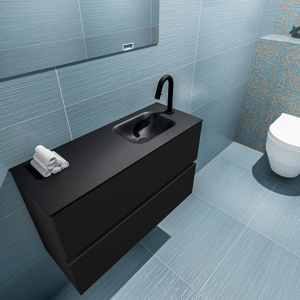 ADA 80cm mueble fondo reducido Urban. LEX lavabo Urban posición Derecho ...