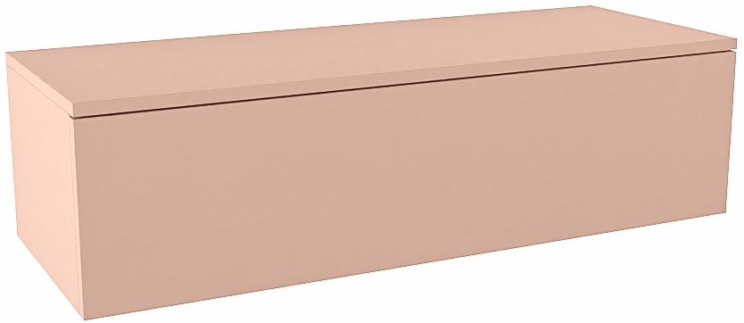 ALAN módulo mueble de baño estrecho 1 cajón 110cm color Rosee MDF.