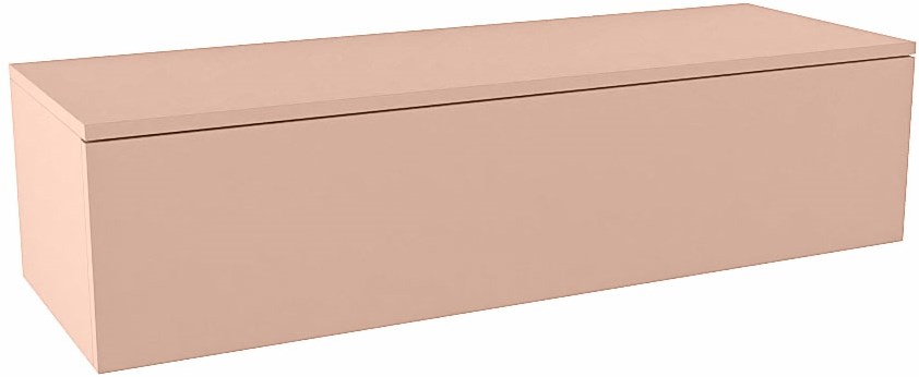 ALAN módulo mueble de baño estrecho 1 cajón 120cm color Rosee MDF.