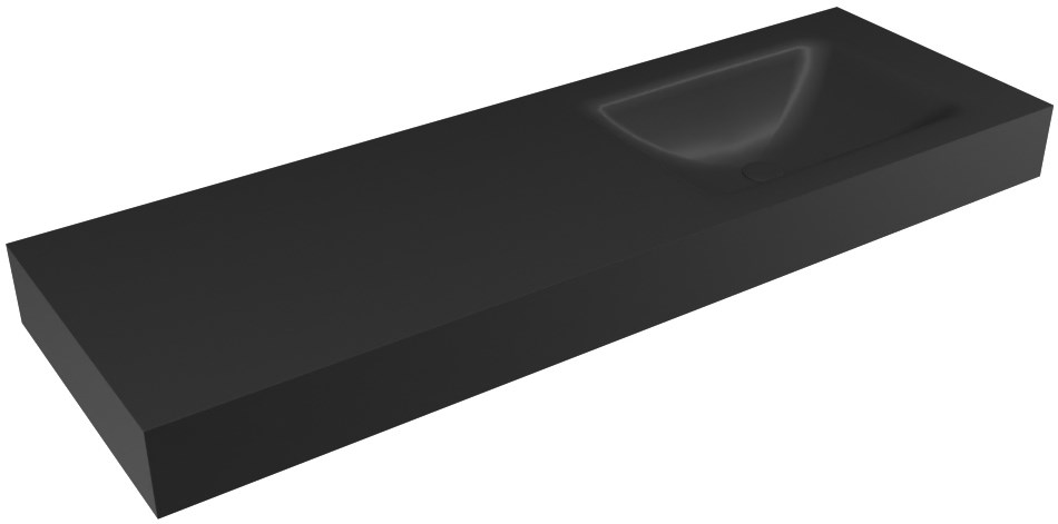 CLOUD Urban Lavabo suspendido de solid surface 140cm. Posición del ...